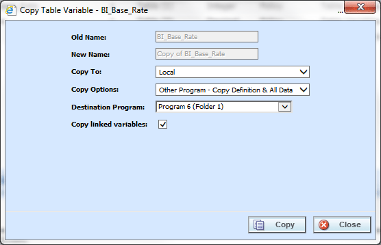 Copying a Table Variable